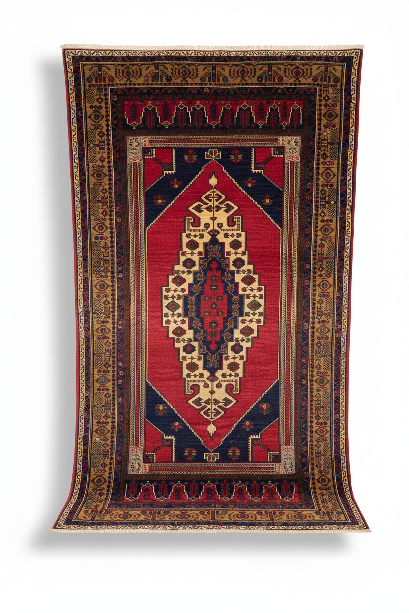 Vintage Turkish Cappadocia Carpet 5'3x9'5 | Handwoven Wool Area Rug ...